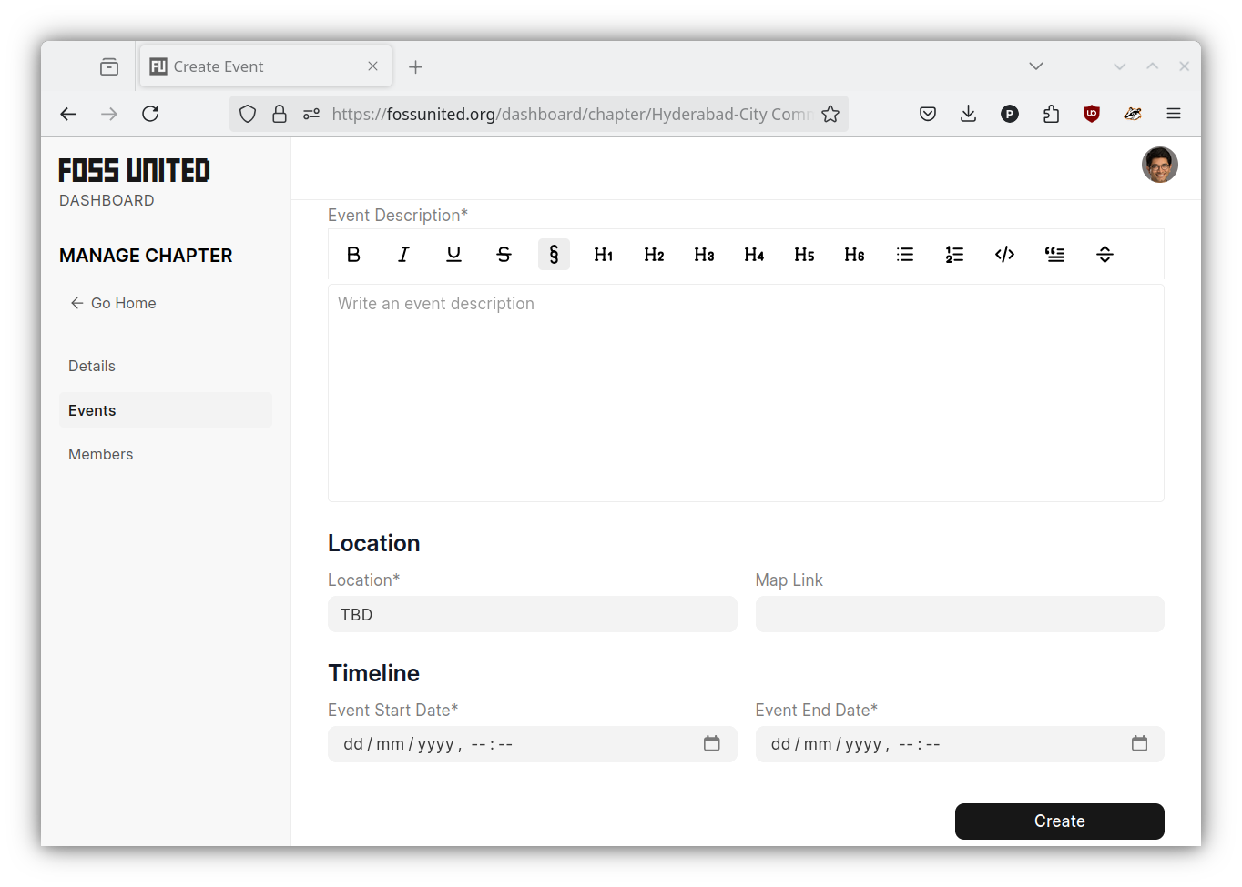 Creating An Event FOSS United Knowledge Base